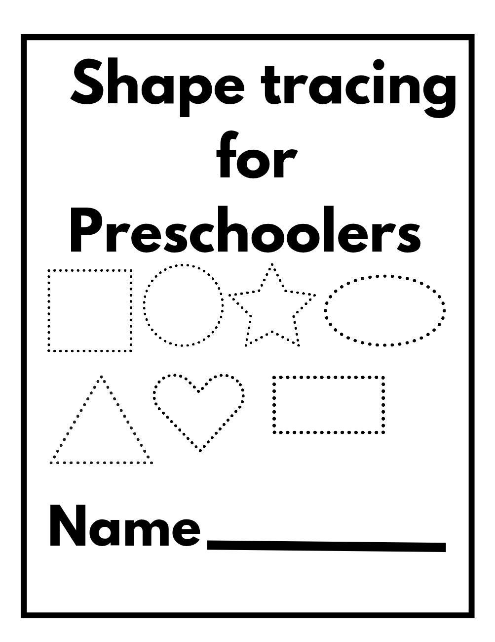 Preschool Printable Worksheets - Etsy
