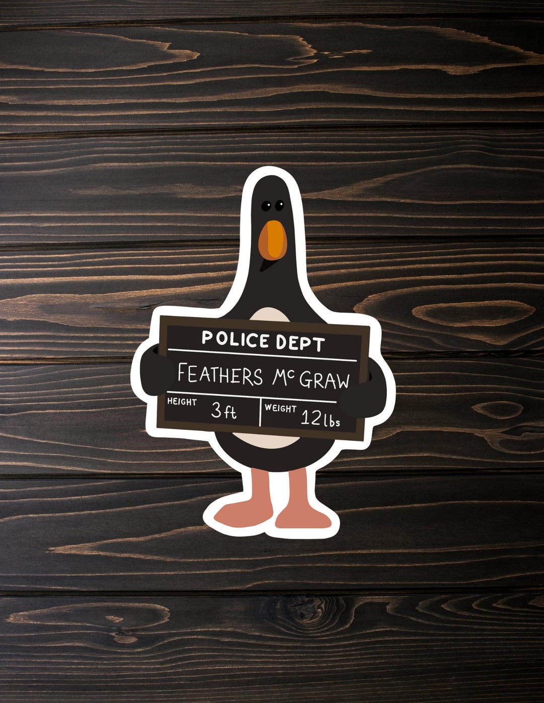 Feathers Mcgraw Inspired Custom Unique Water Proof Vinyl Stickers for ...