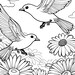 50 feuilles de coloriages d'oiseaux mignons à imprimer - Amusant et ...