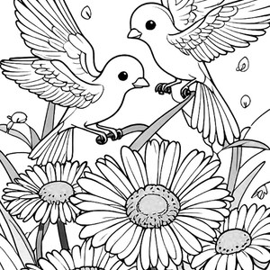 50 Cute Bird Art Coloring Pages – Fun and Relaxing Printable for Kids ...