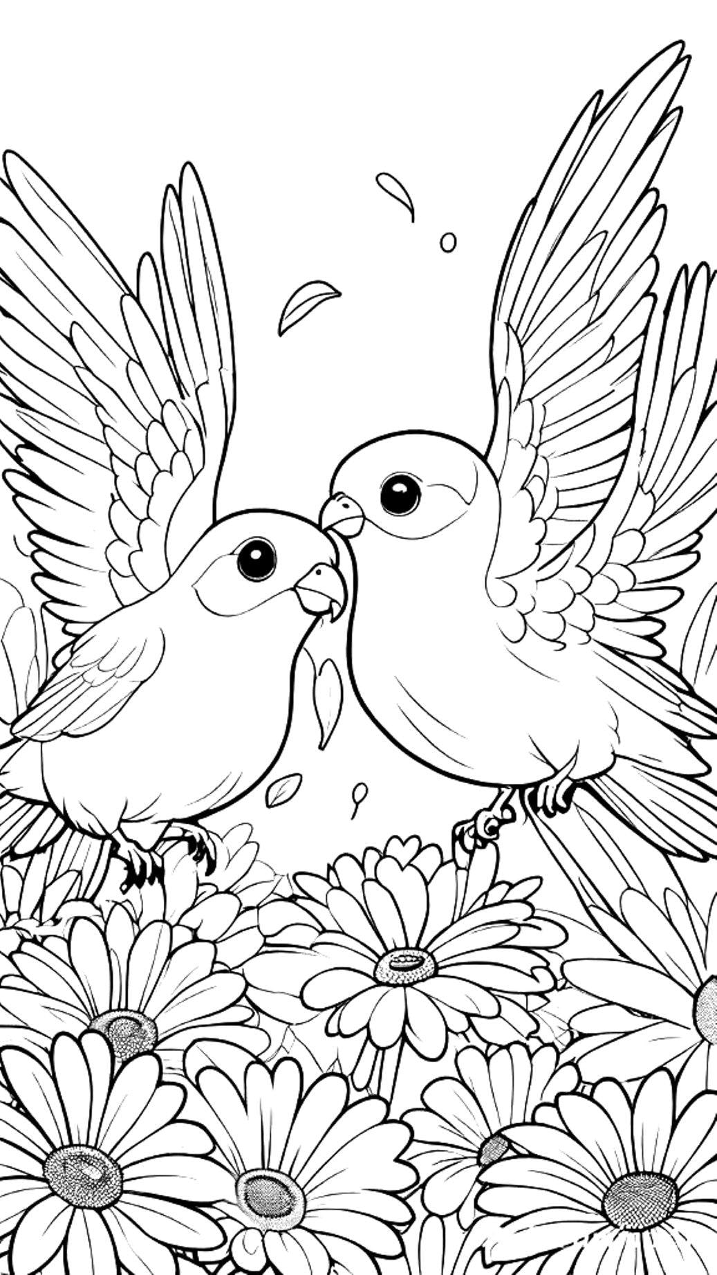 50 feuilles de coloriages d'oiseaux mignons à imprimer - Amusant et ...