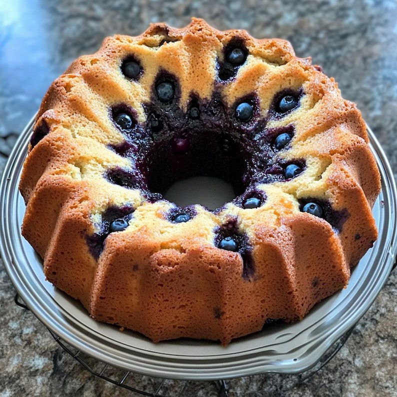 Blueberry Sour Cream Coffee Cake Recipe Download. - Etsy