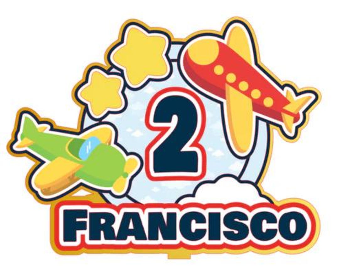 Personalized 3D Airplane Cake Topper –airplane Cake Topper 3D ...