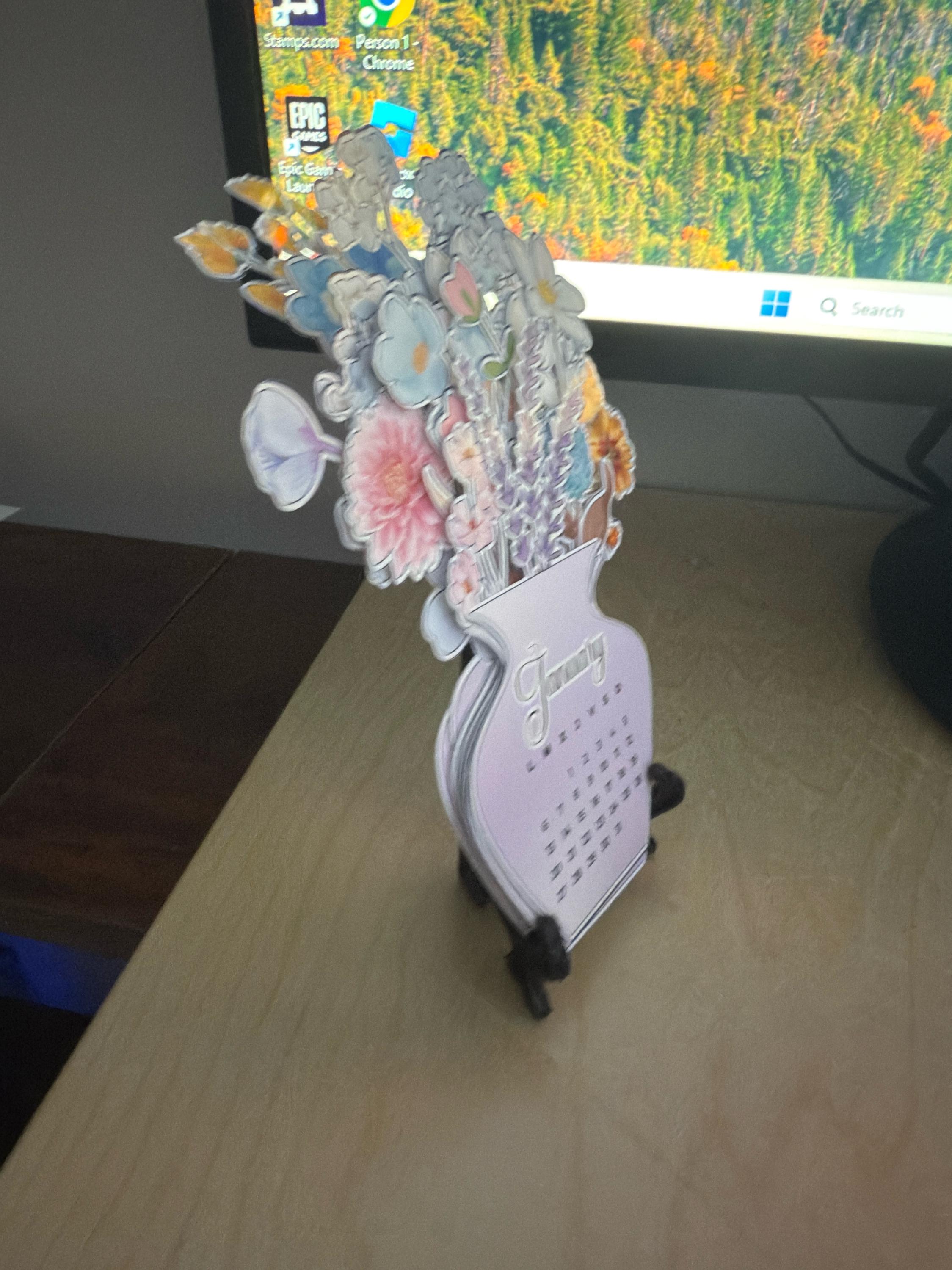 Personalized Flower Calendar – Fun & Custom Floral Wall Calendar - Etsy