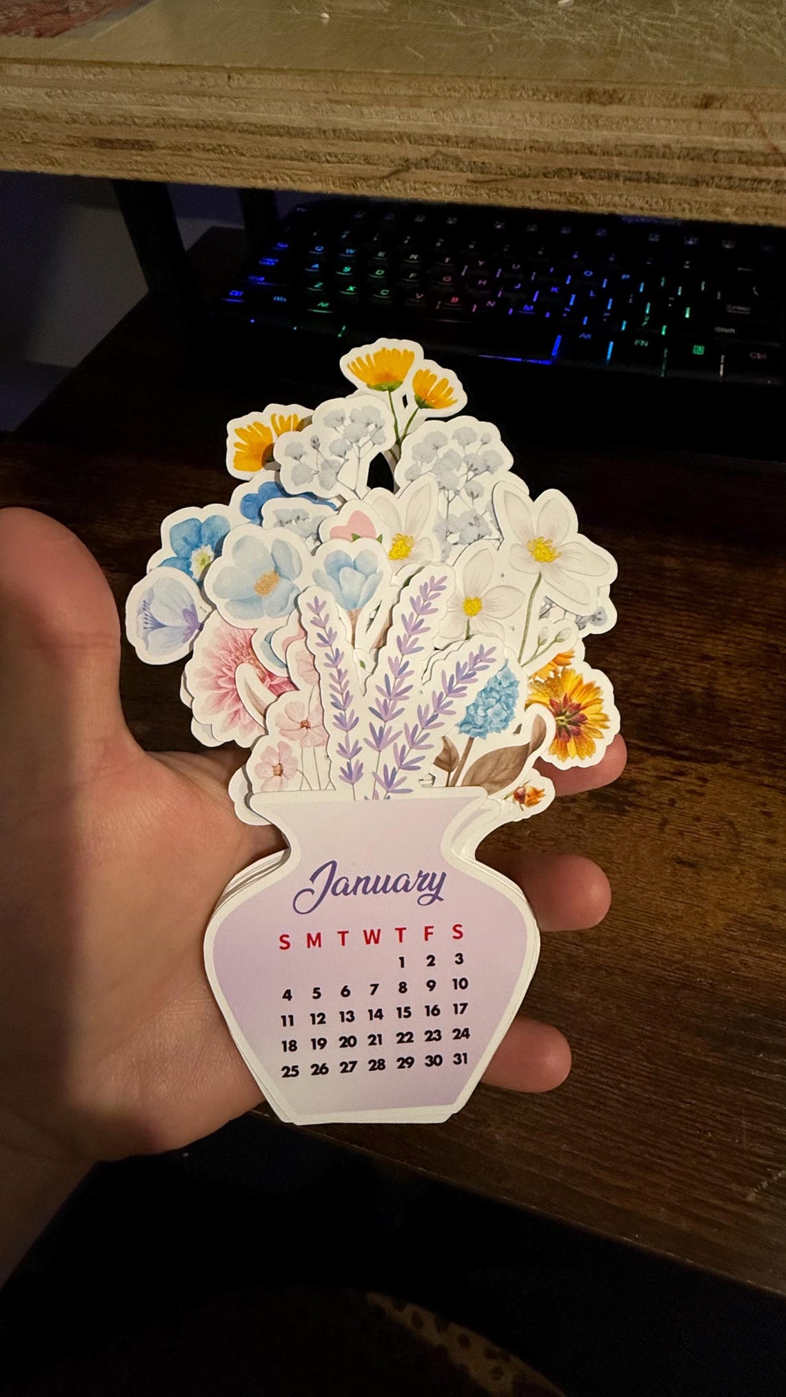 Personalized Flower Calendar – Fun & Custom Floral Wall Calendar - Etsy