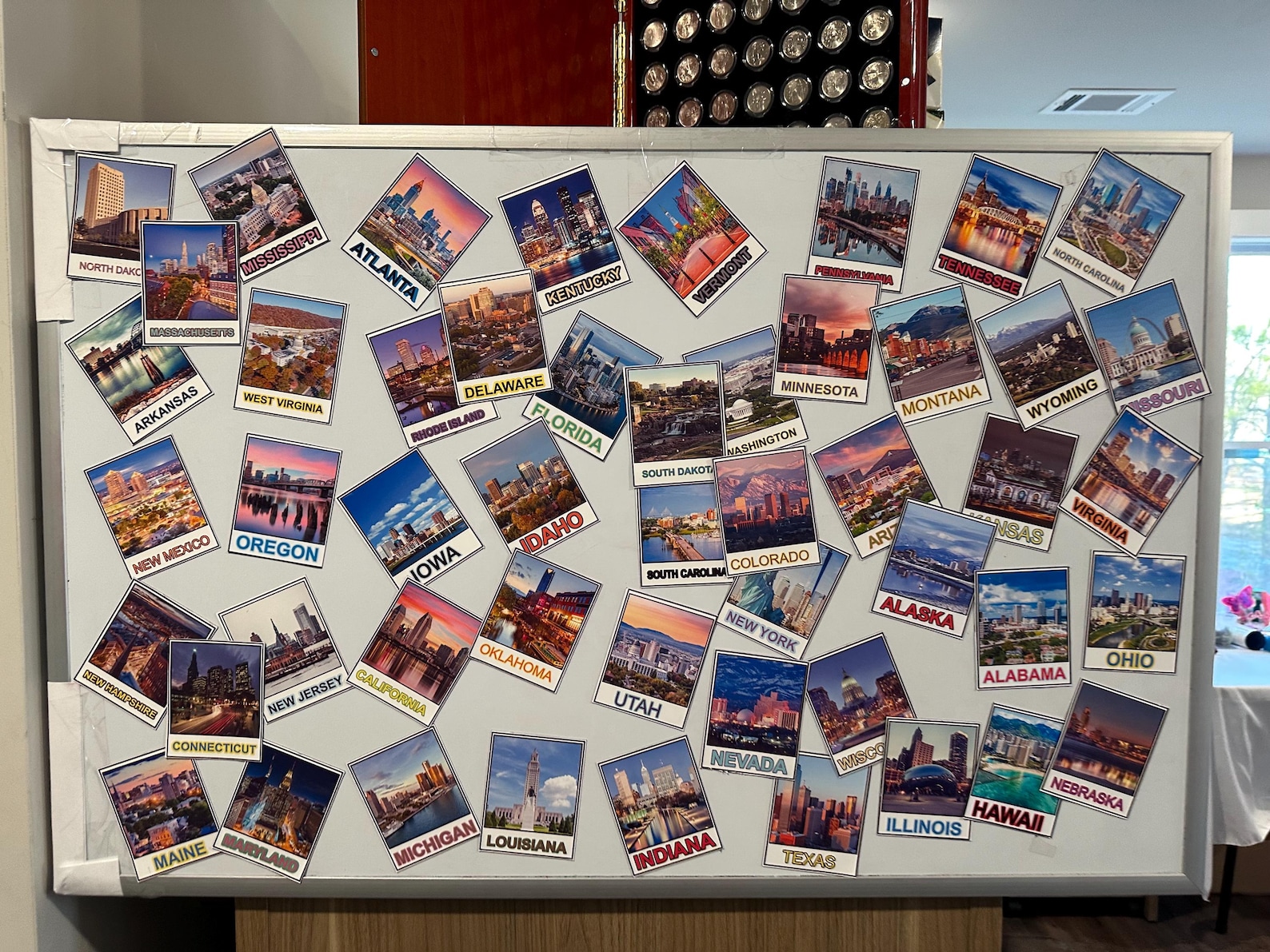 50-pack State Magnets – Complete USA Map Set – All 50 States ...