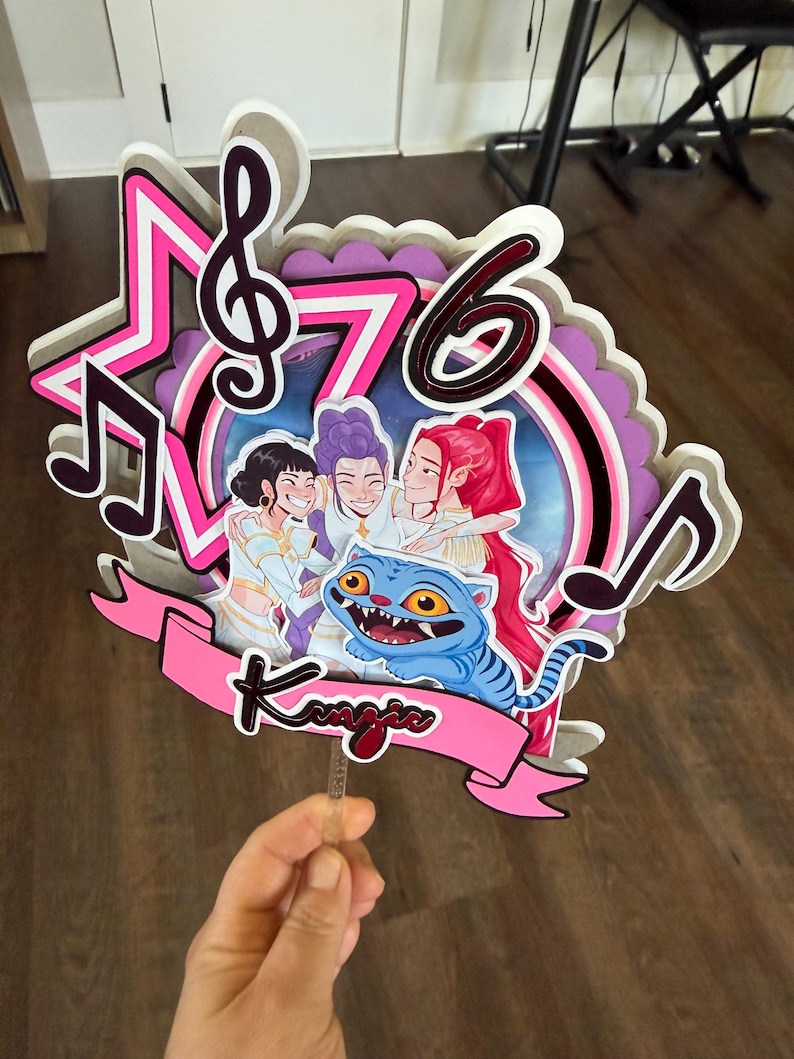K-pop Monster Hunter Cake Topper Pack ,huntrx Cake Topper,fan Cake ...