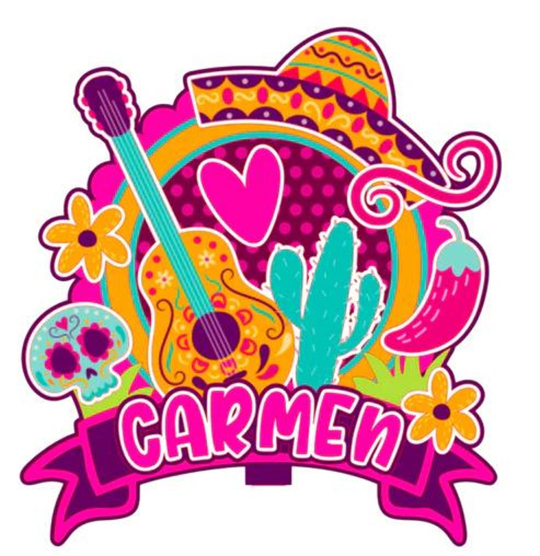 Mexican Cake Topper 3d Personalized,celebration Topper - Etsy