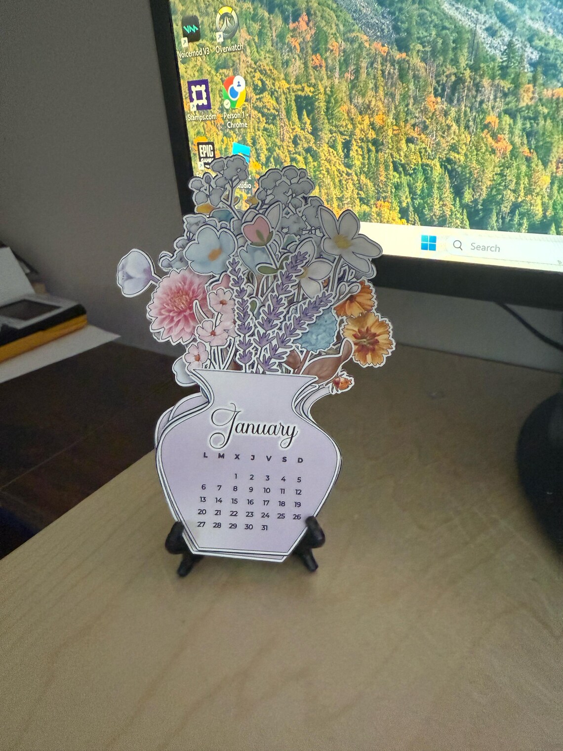 Personalized Flower Calendar – Fun & Custom Floral Wall Calendar - Etsy