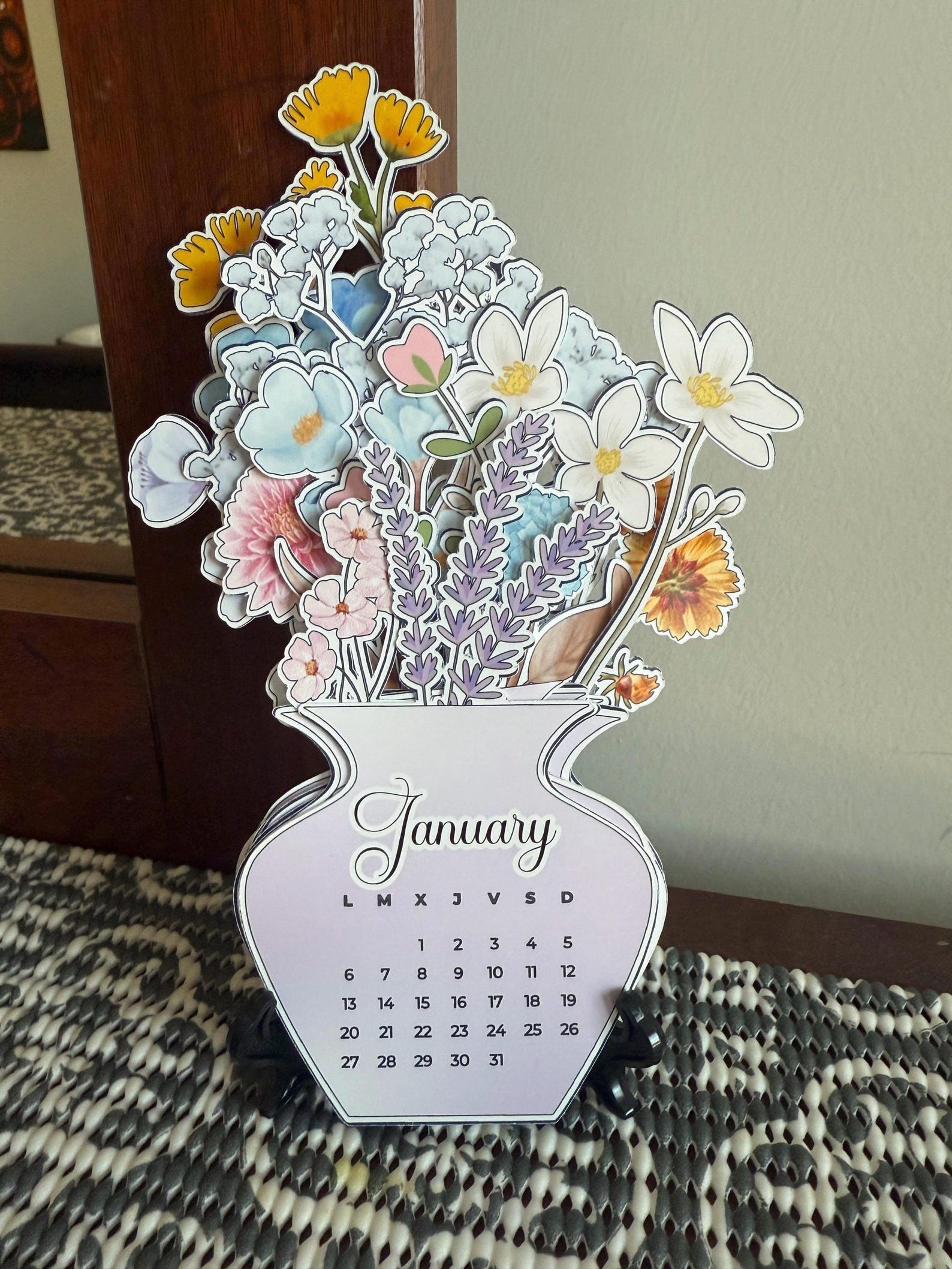 Personalized Flower Calendar – Fun & Custom Floral Wall Calendar - Etsy