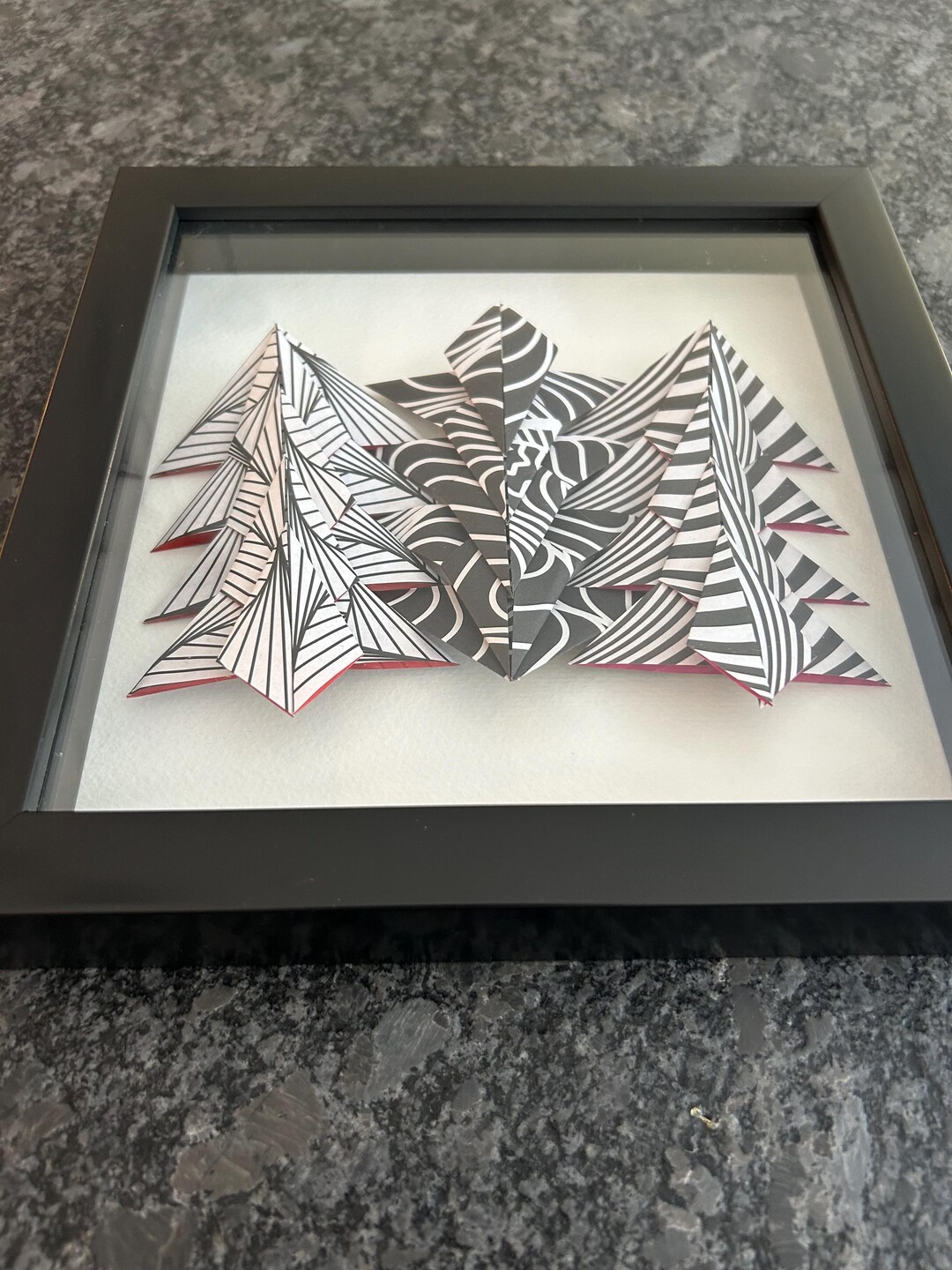 Feathers Origami Framed Art - Etsy