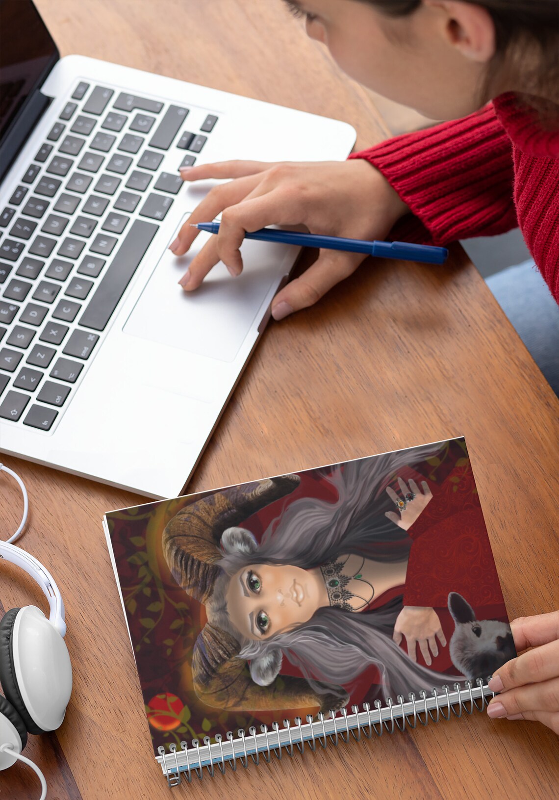 Druid Goddess Spiral Notebook/ Fantasy Notebook /ruled - Etsy