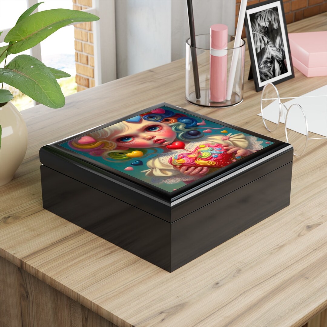 Creepy Cute Pop Surreal Jewelry Box, Modern Jewel Box, Home Decor Gift ...