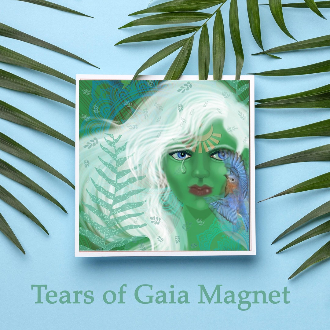 Goddess Art Magnet, Frig Magnet, Goddess Accessory, Gaia Earth Goddess ...