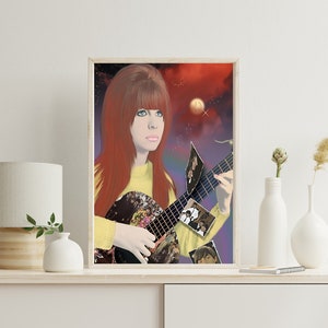 Mod Girl Art | British 60's Model | Download Now | 1960's Memorabilia ...