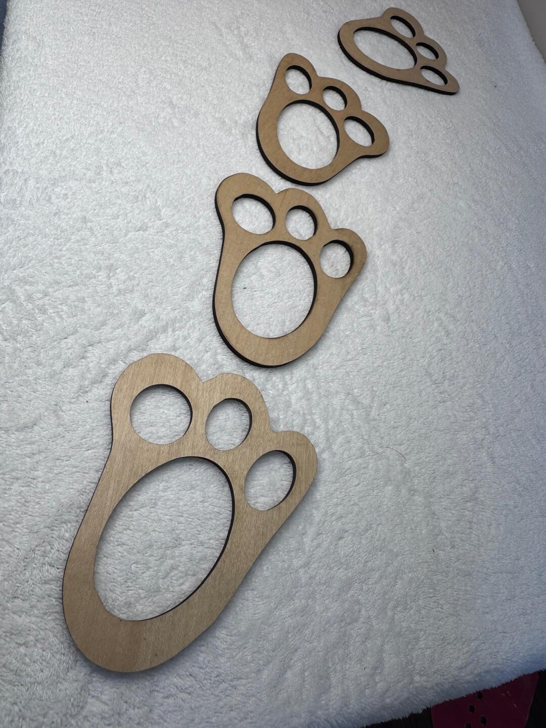 Bunny Feet Stencil SVG | Easter Footprint Template | Laser & Cricut Cut ...