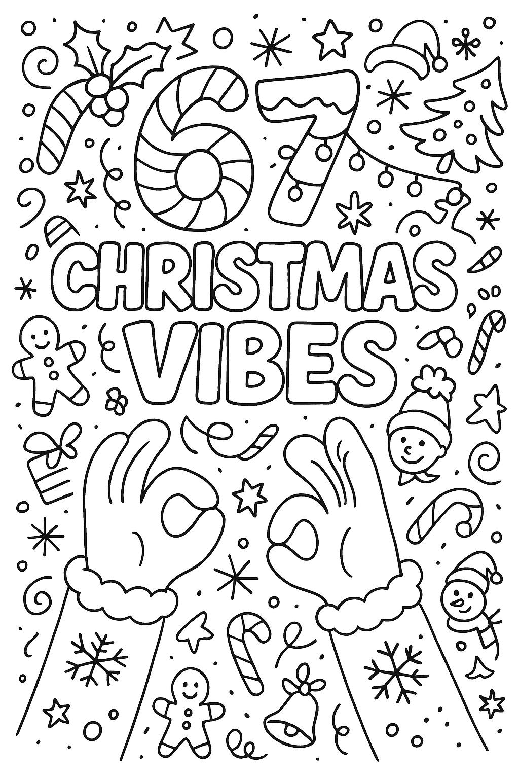67 Christmas Colouring Page | Funny A4 Meme Printable | Festive ...