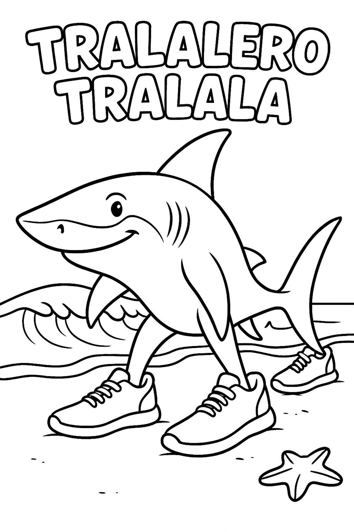 Italian Brainrot Meme Printable L Tralalero Tralala Shark Kids ...