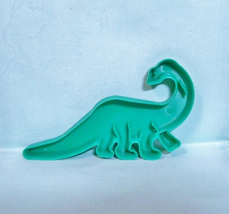 Vintage Brontosaurus Dinosaur Cookie Cutter Green Hard - Etsy
