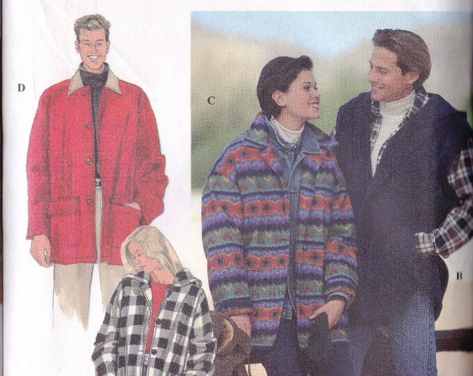 Misses ~ Men's & Teens Jacket Pattern ~ Simplicity 9714 Size Large ~ X ...
