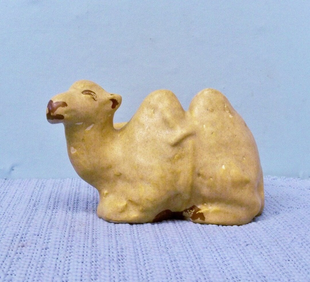 Rare Art Pottery Stoneware Bactrian Camel Sculpture Bowl Nut Dish ...