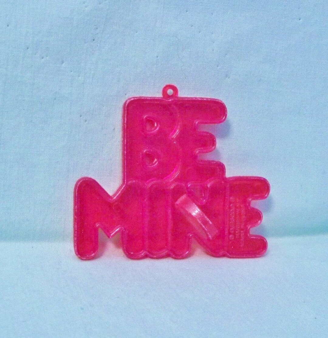 Amscan Be Mine Cookie Cutter Transparent Red Hard Plastic 2 1/2 High by ...