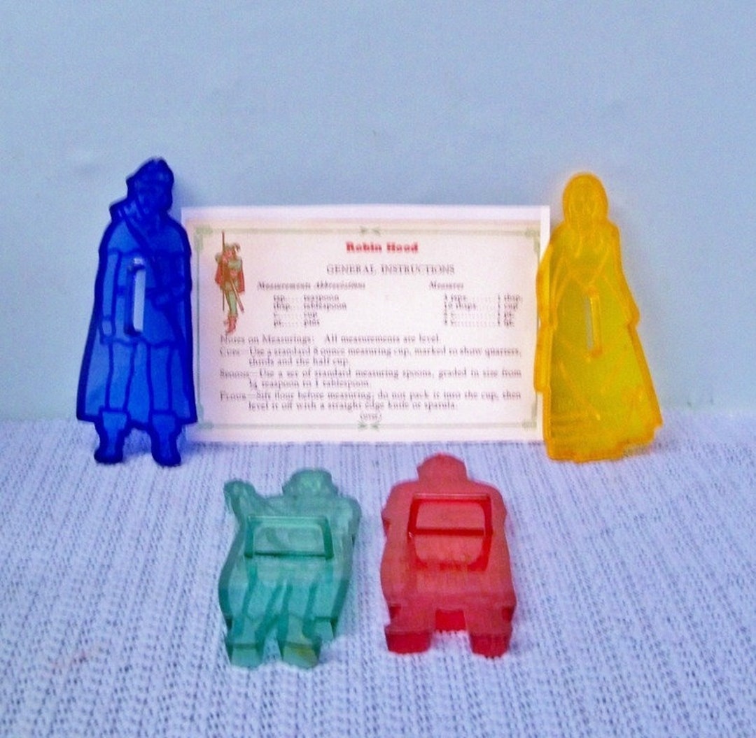Vintage Robin Hood Cookie Cutters Set of 4 Detailed Full Figure Outline ...