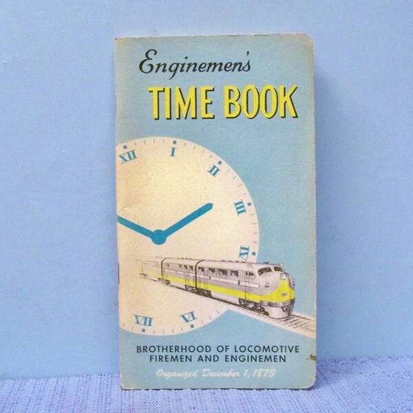 Railroad Time Book - Etsy