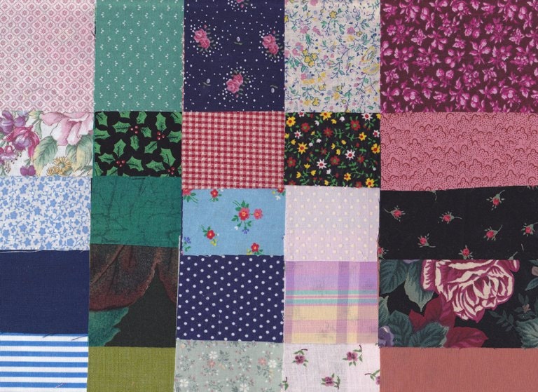 Precut Material 3 1/2 Inch Square 50 Cotton Fabric Pieces - Etsy