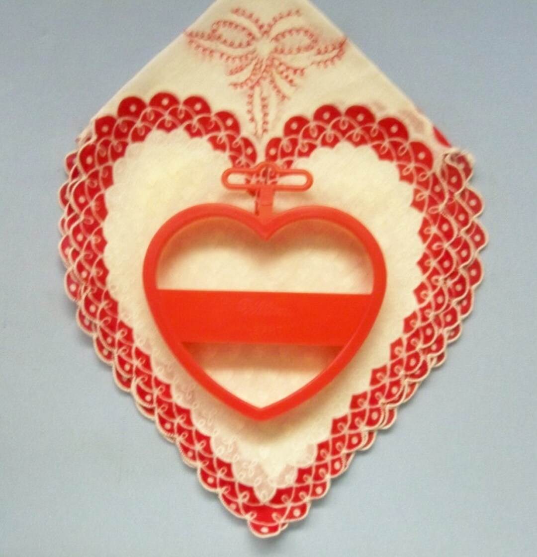Vintage Heart Cookie Cutter Original Red Hard Plastic 1993 Wilton ...