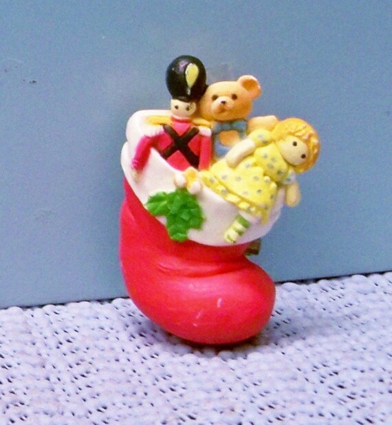 Vintage musical stocking filled - Gem