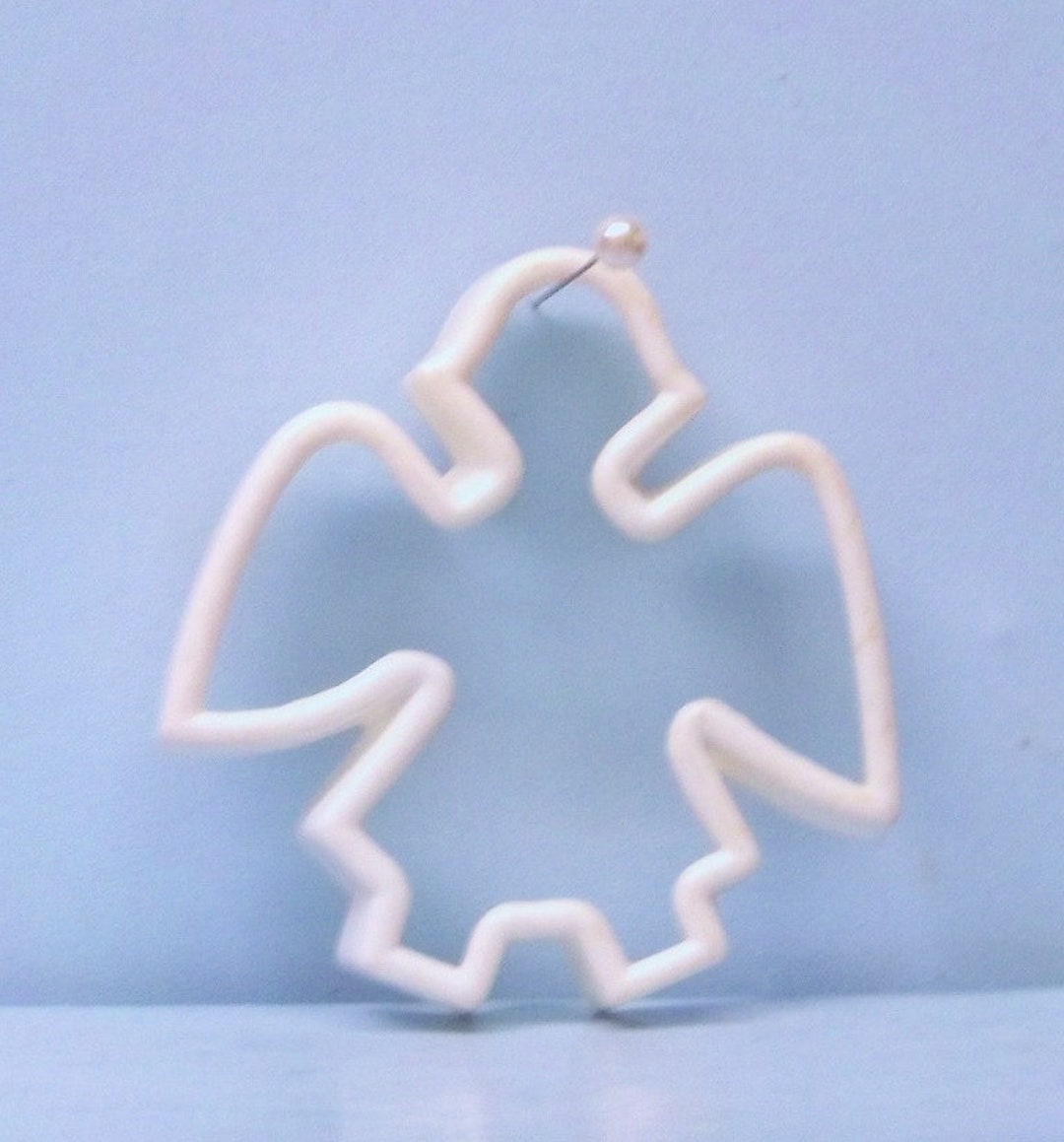 Vintage Angel Cookie Cutter ~ White or Red Color Choice ~ Plastic Two ...