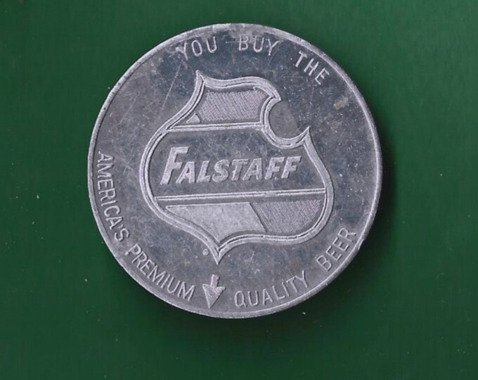 Vintage Falstaff Powered Beer Patch Embroidered Satin Stitching ...