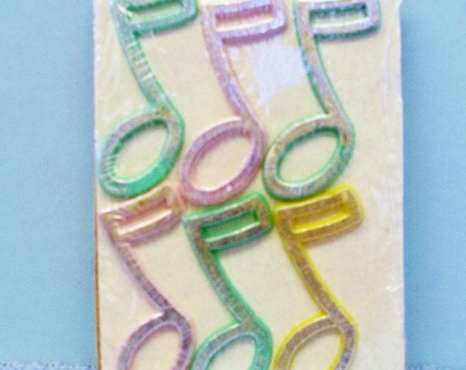 Celluloid Mans Striped Necktie & White Collar Cake Topper ~ White Stand ...