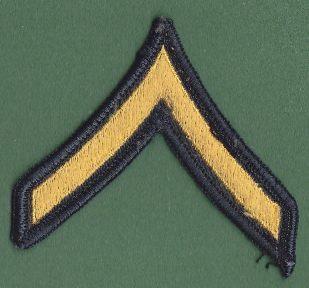 Vintage Private E-2 Military Stripes ~ Insignia Embroidered Sew on ...