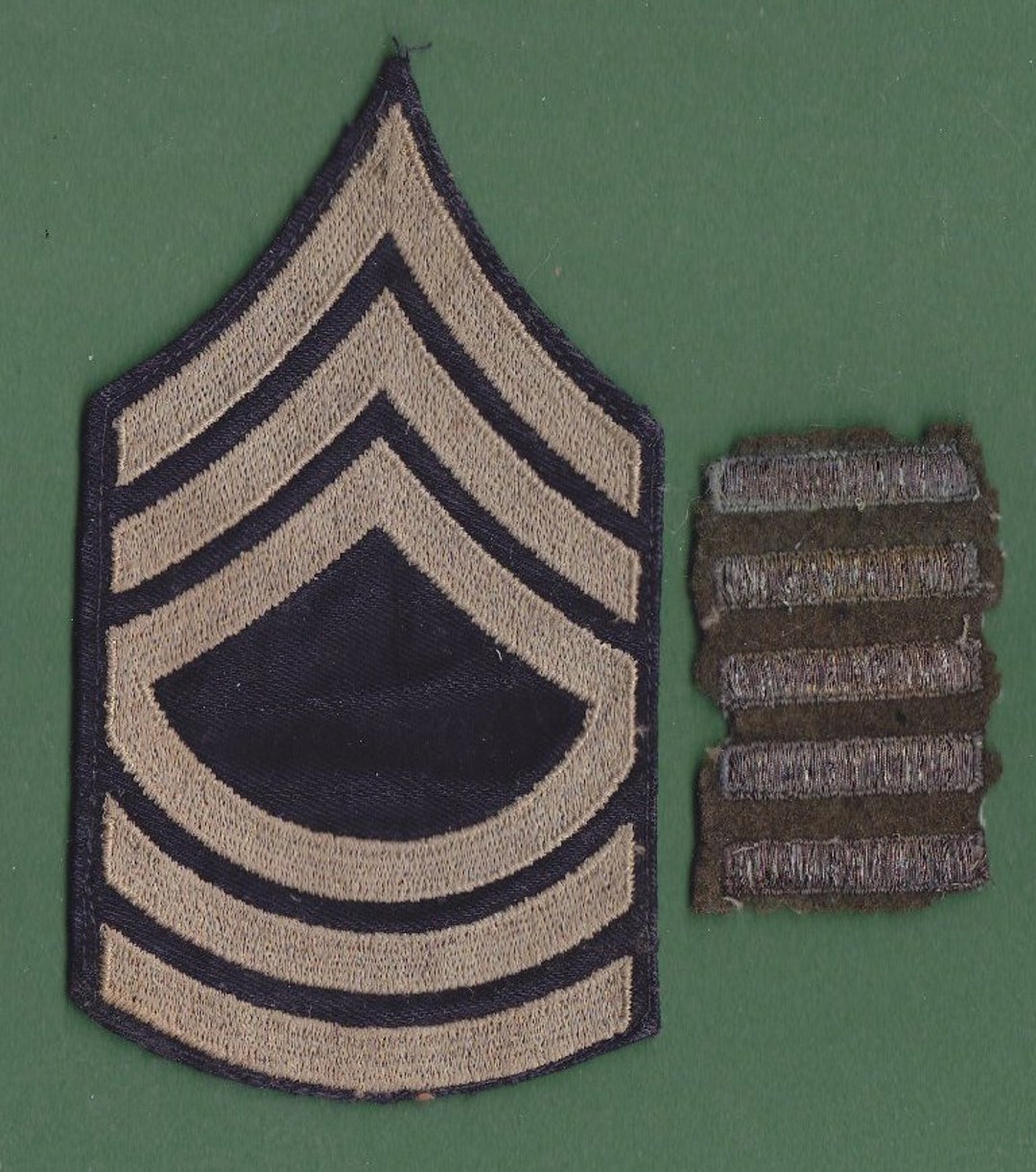 Vintage Military Stripes ~ Army Insignia Embroidered Sew on Patch for ...