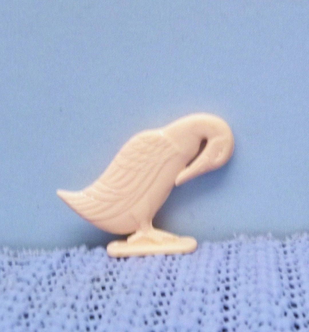 Vintage Pink Goose Duck Cracker Jack Premium Prize Stand up Animal Toy ...