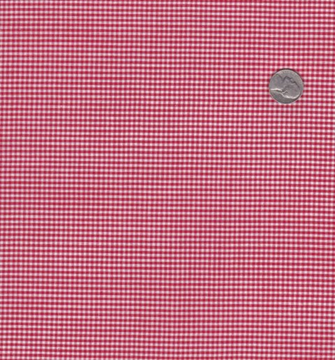 1/8 Inch Red Check Fabric 33 X 46 Inches Scrap Remnant 4 - Etsy