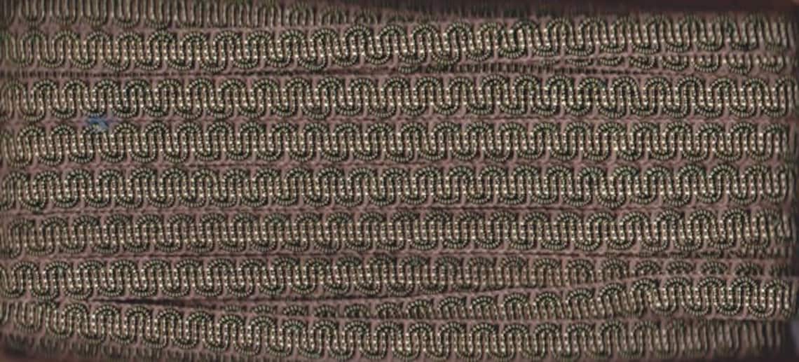 Fancy Loop Scroll Braid Trim Black Green & White Double | Etsy