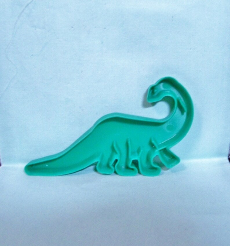 Vintage Brontosaurus Dinosaur Cookie Cutter Green Hard - Etsy