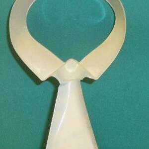 Celluloid Mans Striped Necktie & White Collar Cake Topper - Etsy