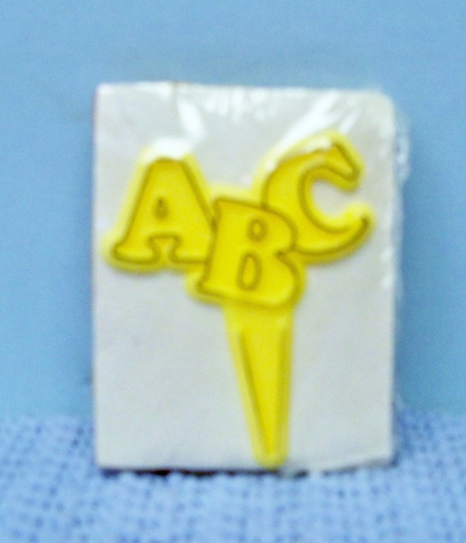 Vintage Yellow A B C Cake Topper Cupcake Pick 1 1/2 Inch | Etsy