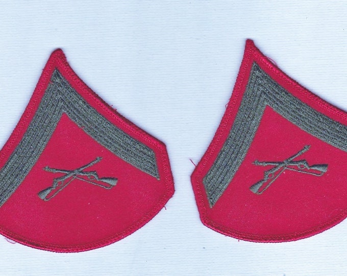 Pait Vintage Military U.S. Army Crossed Rifles Patch Applique ~ 4 Inch ...