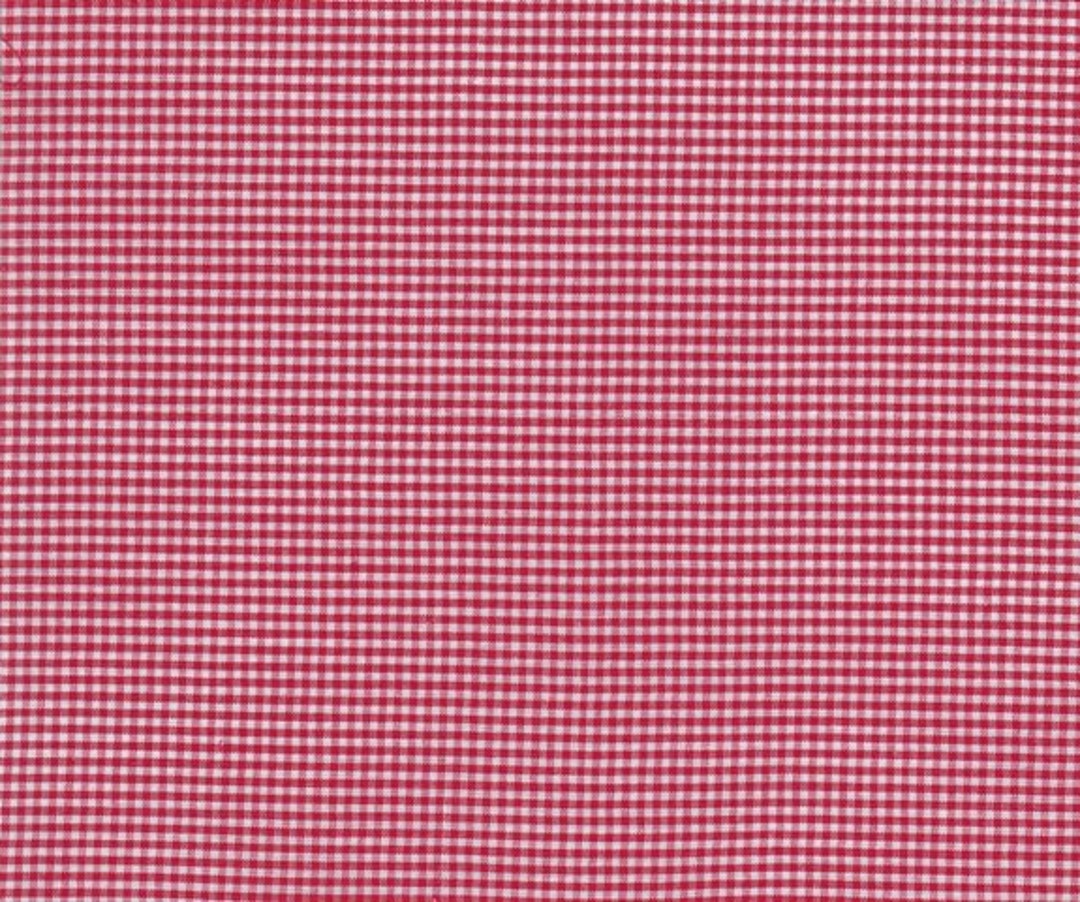 1/8 Inch Red Check Fabric 33 X 46 Inches Scrap Remnant 4 Charm Quilting ...