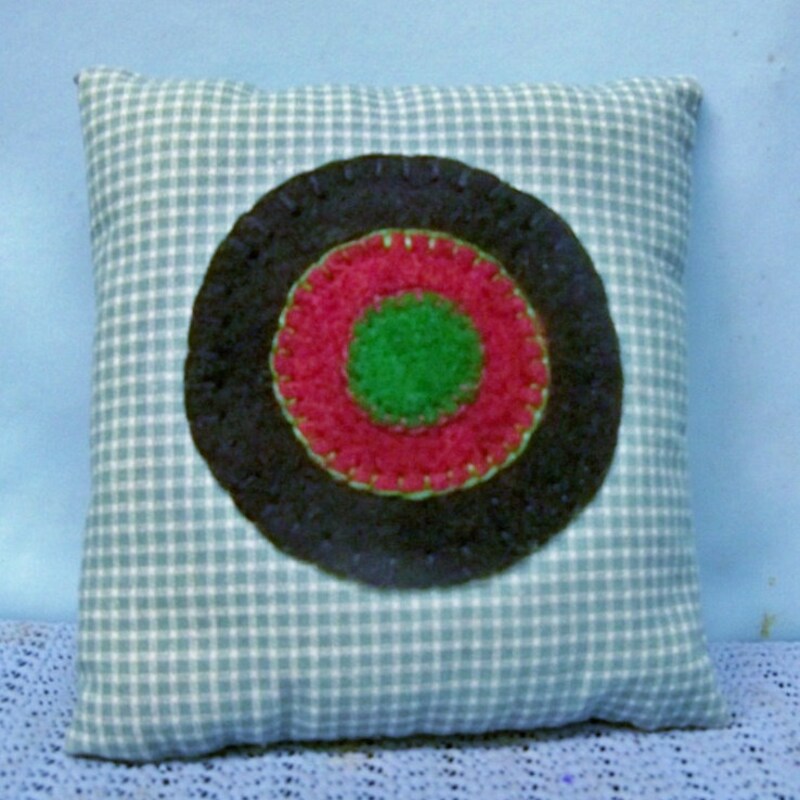 Penny Rug Pillow - Etsy