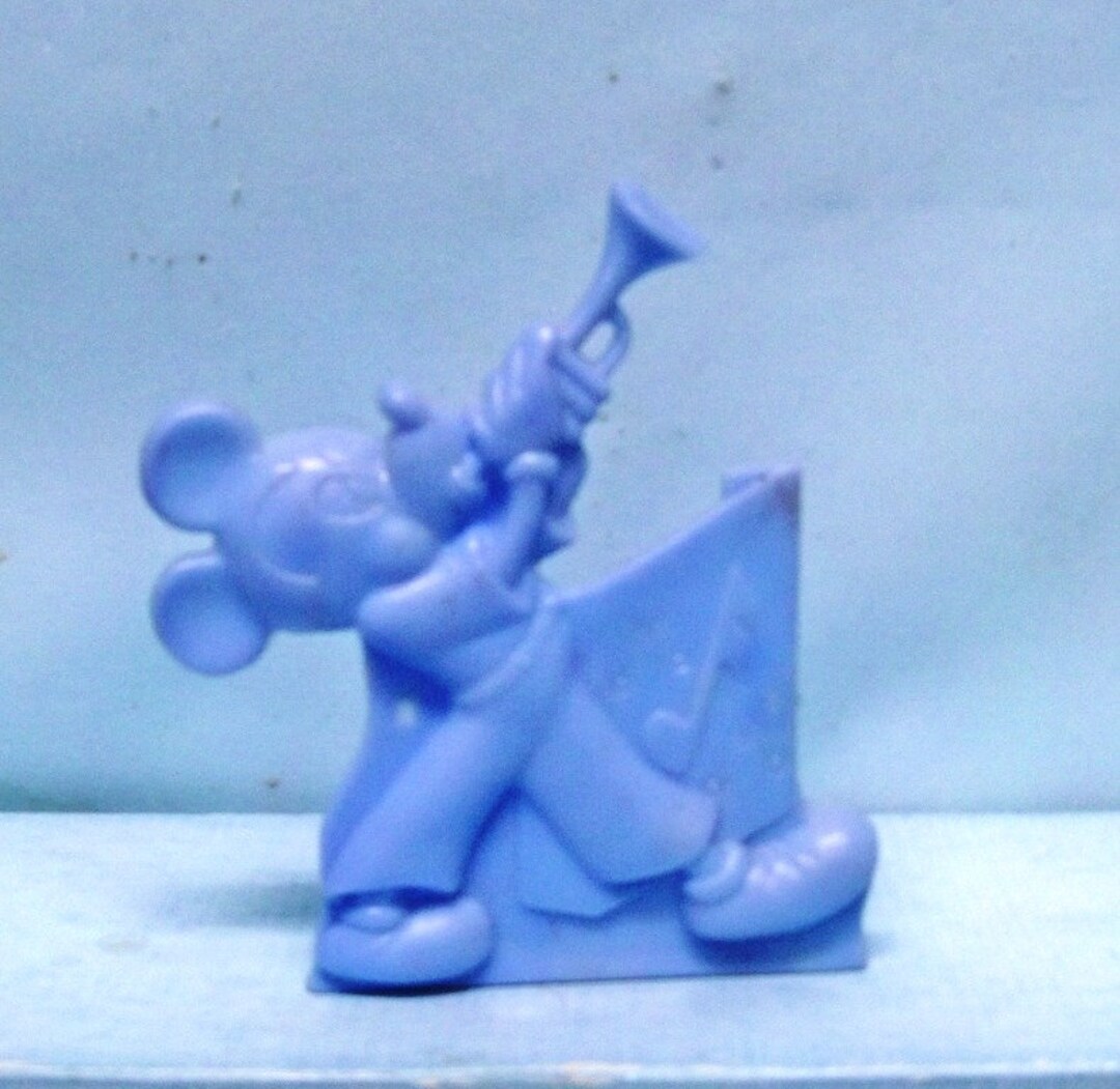 Vintage Mickey Mouse Nut Cup Candy Holder Table Favor Blue Hard Plastic ...