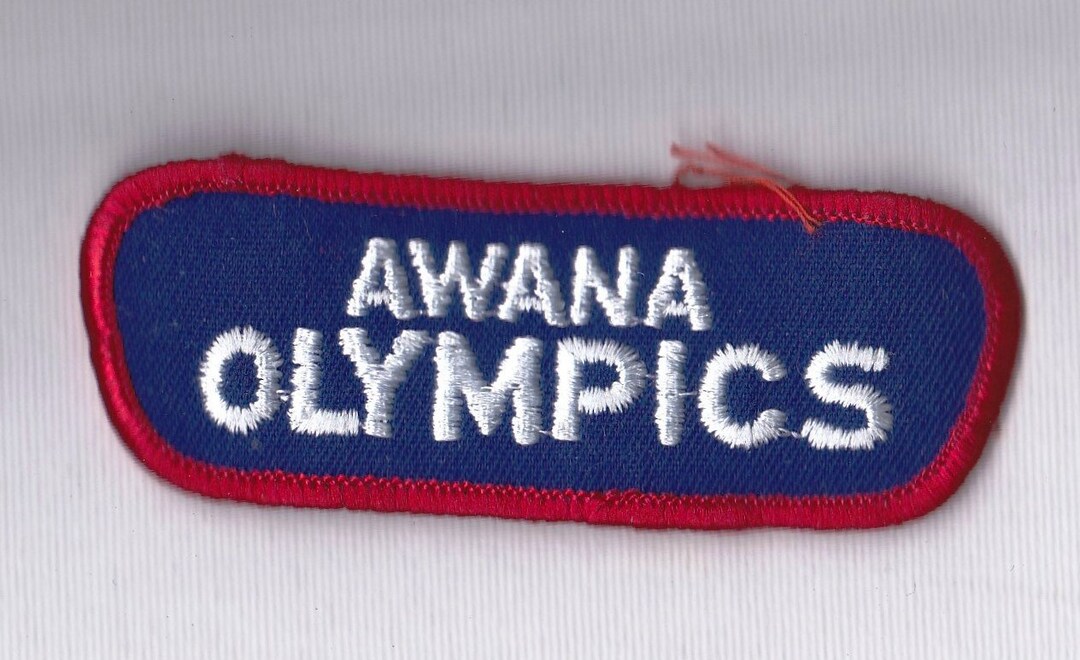Vintage Awana Olympics Patch Applique 3 1/2 Inch X 1 1/4 Inch Iron on ...