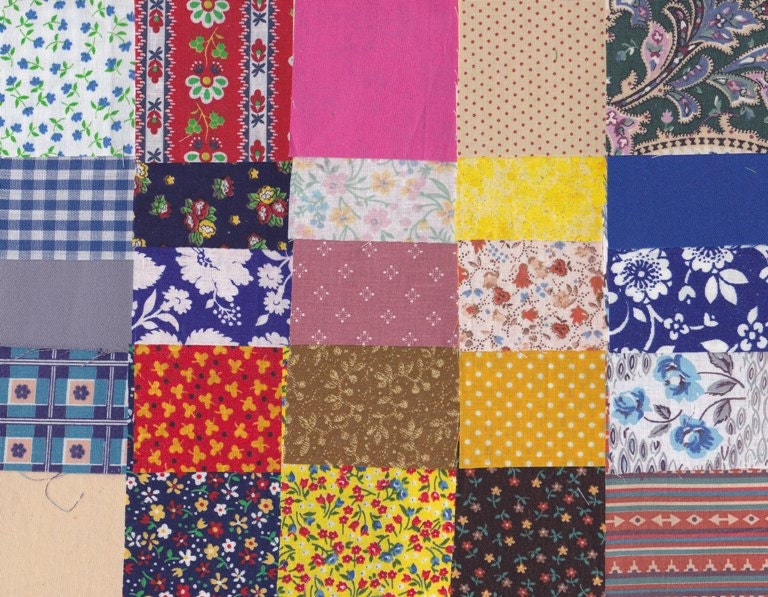Precut Material 3 1/2 Inch Square 50 Cotton Fabric Pieces - Etsy