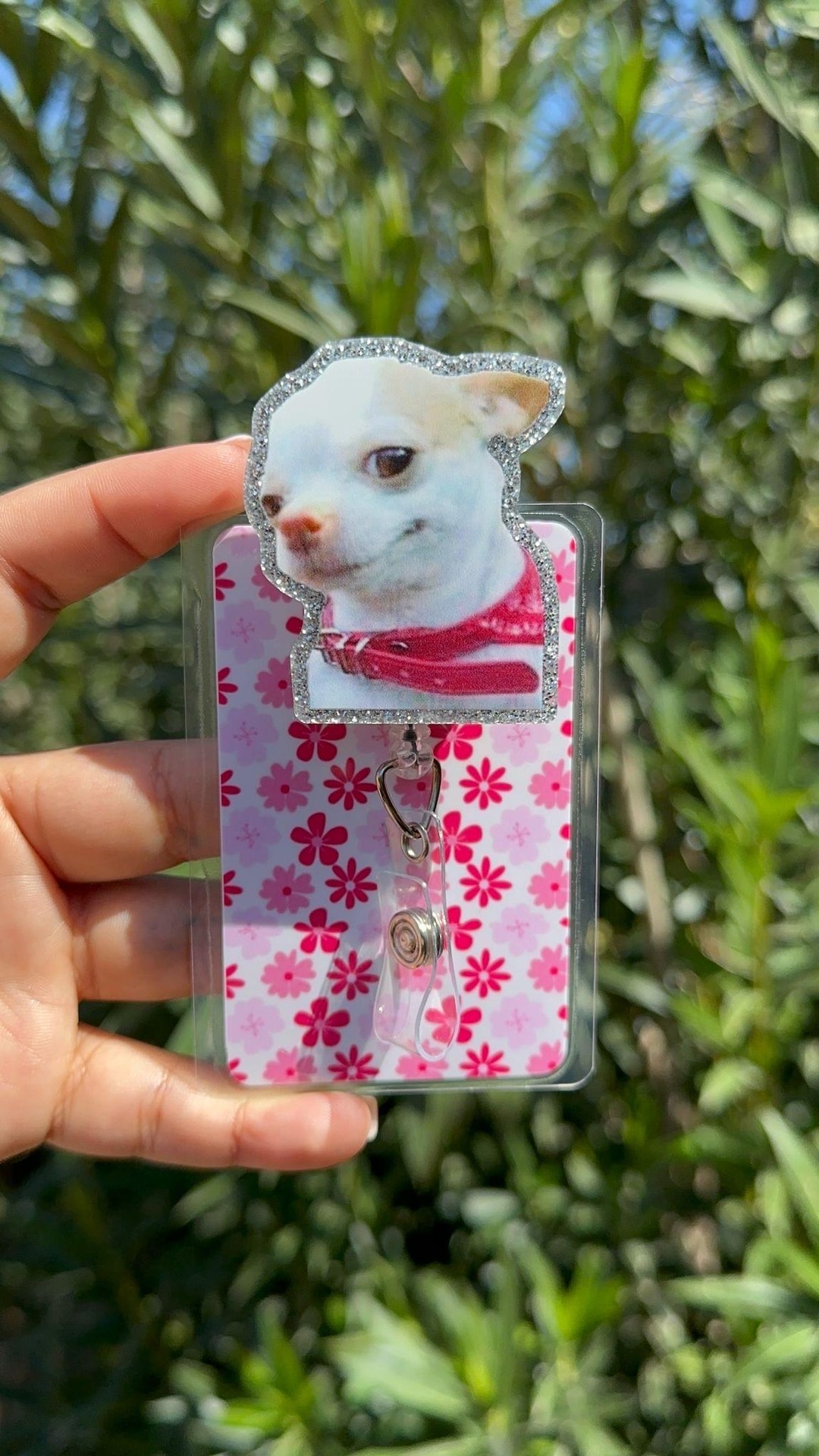 Meme Dog Badge Reel | Funny Meme Badge Reel | Nurse Badge Reel ...