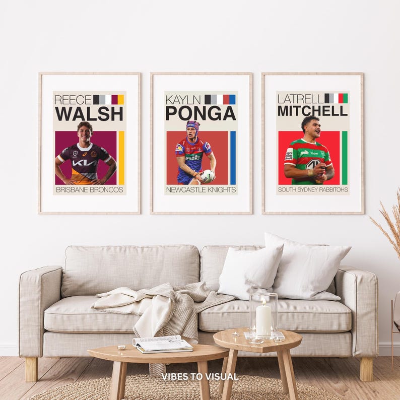 Nathan Cleary Art Print: Penrith Panthers NRL Poster, Rugby League Gift ...